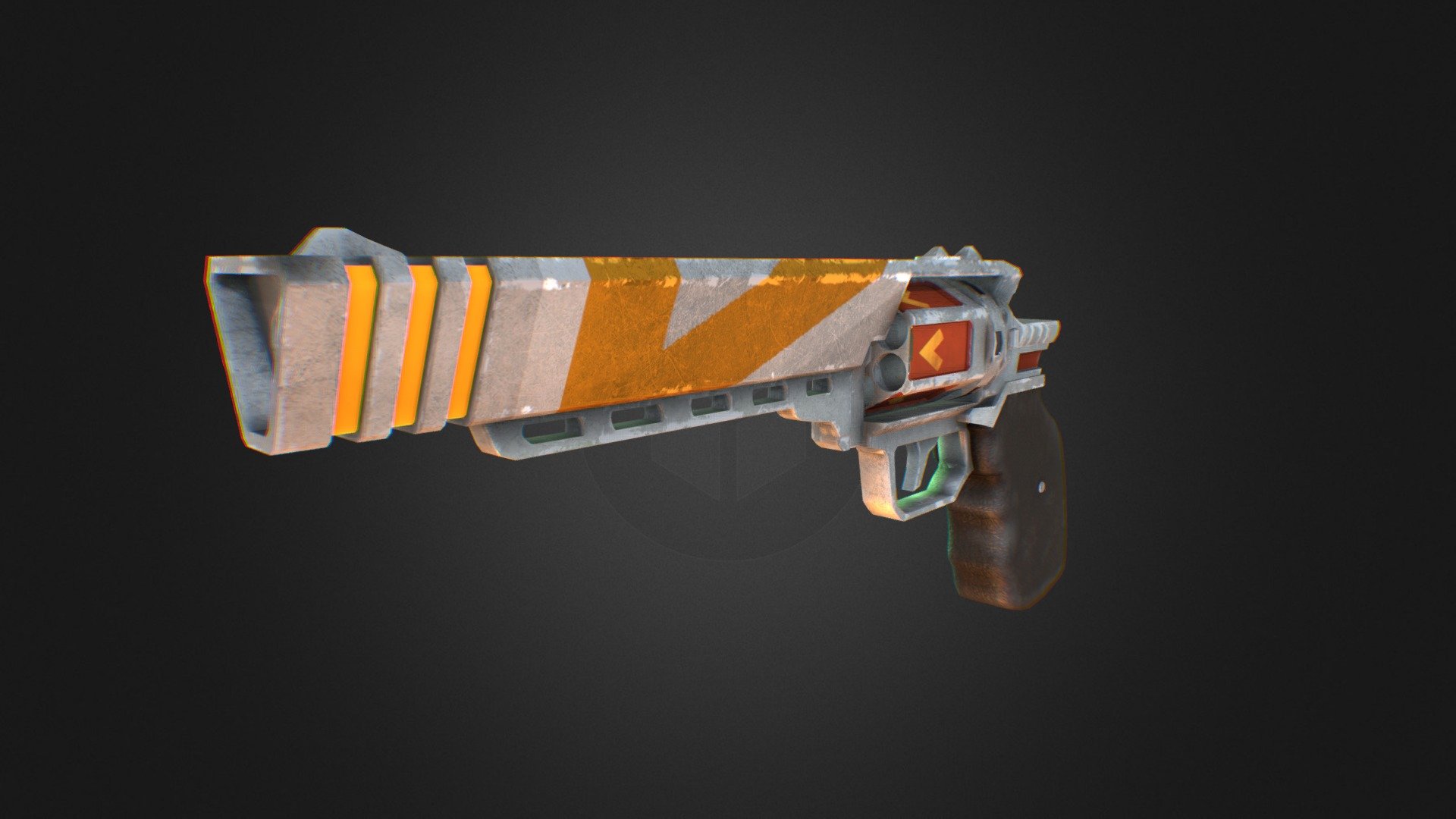 Triangle Revolver - Buy Royalty Free 3D model by Reset (@Reset6 ...