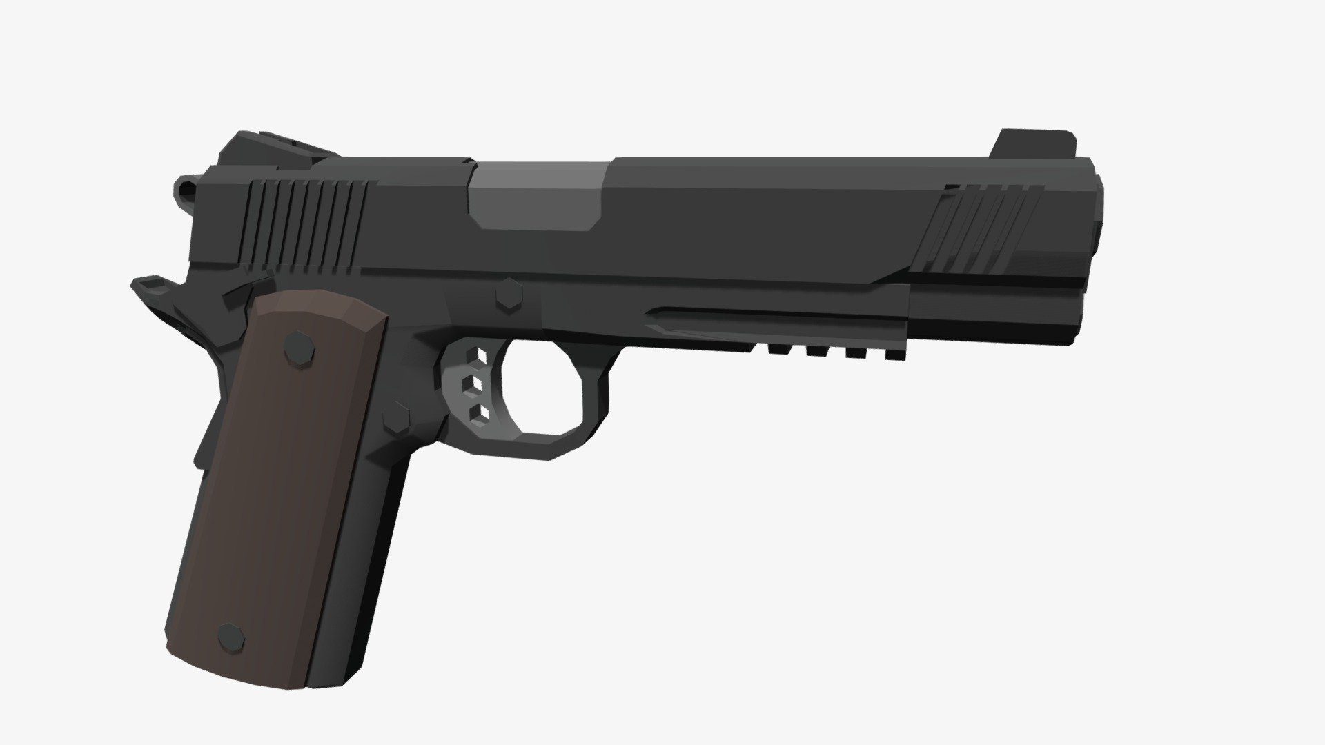 Low Poly Custom 1911 - 3D model by samanthacford [90c6c2d] - Sketchfab