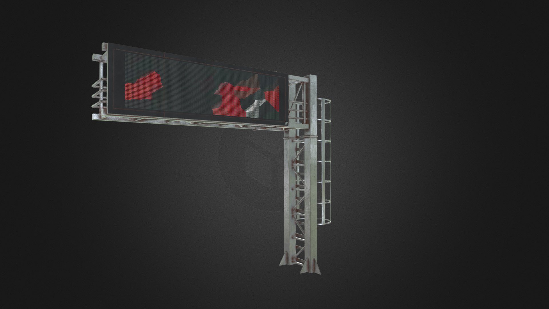 Road screen - Download Free 3D model by mateuszpekosz [90c6c93] - Sketchfab