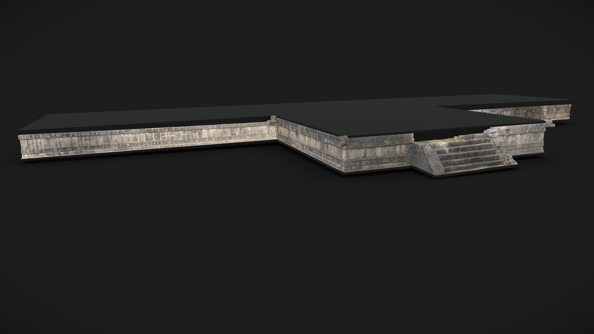 Maya Tzompantli (Chichen Itza) - 3D model by rnk.studio (@Christian ...