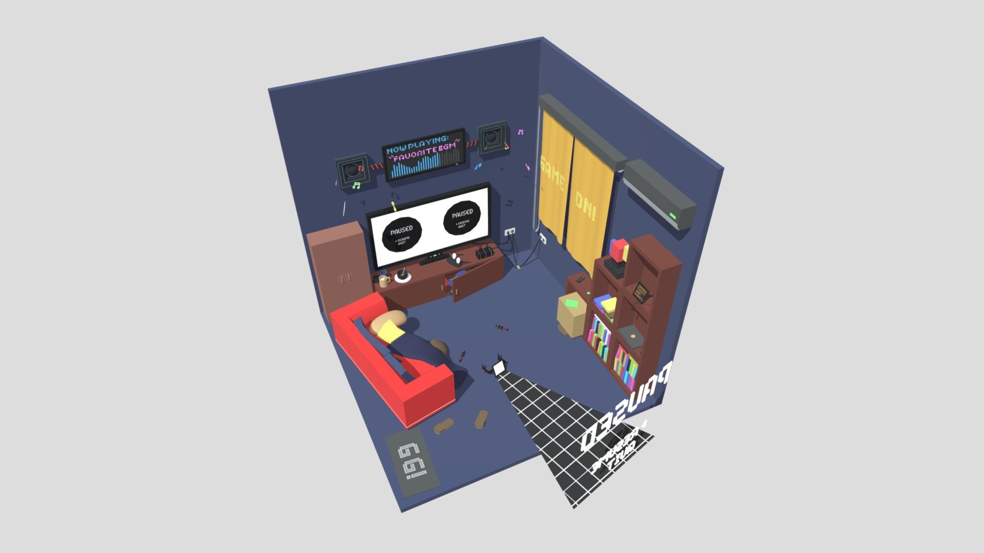 entertainment-room - Download Free 3D model by songf2 [90c7669] - Sketchfab