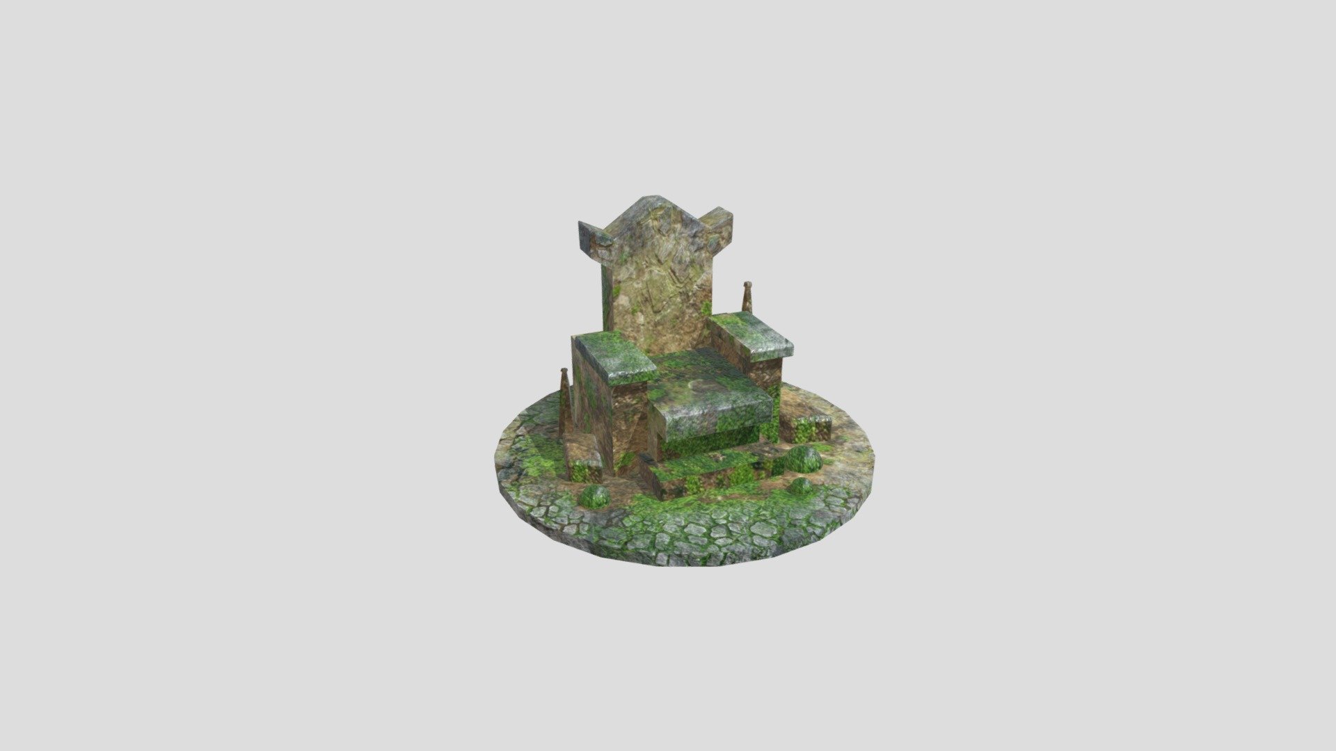 Ancient Stone Throne - 3D model by Frost Frame Studio ...