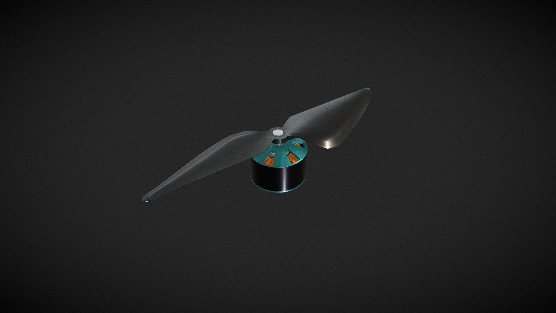 Brushless motor for a drone with propellers - Download Free 3D model by arsdever [90cbde0 ...