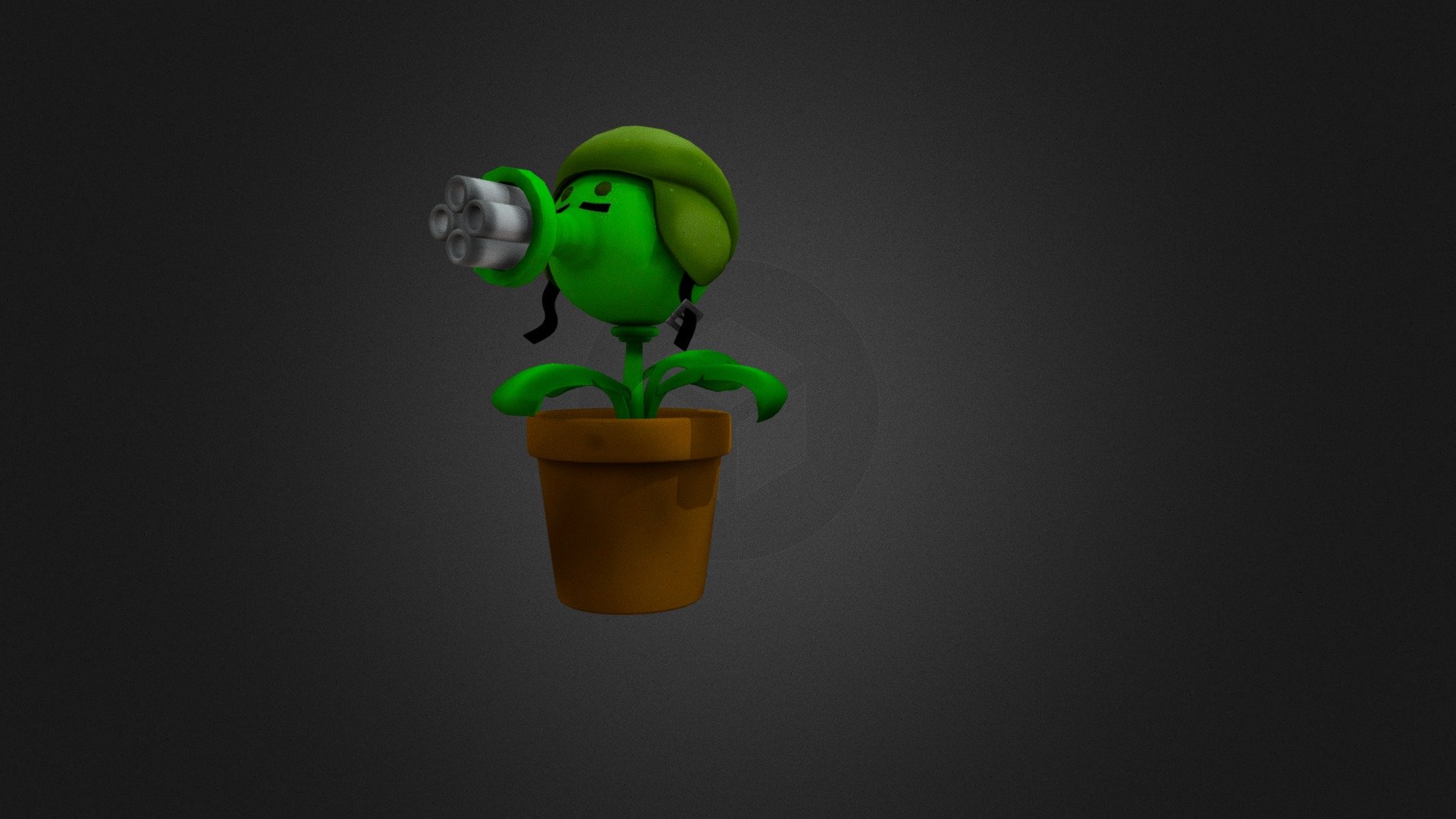 LANZAGUISANTES (PVZ) - 3D model by Charlie (@charliecrack12) [90cef4a ...