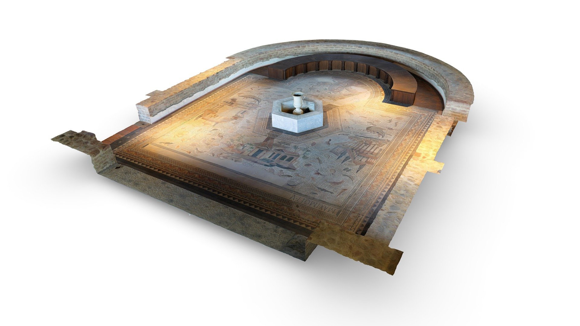 Oceanus Mosaik Bad Kreuznach - 3D model by Scanmotion [90cfb45] - Sketchfab