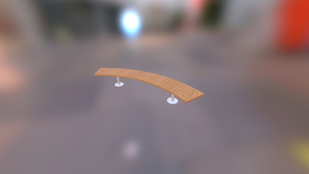 Curved Bench - 3D model by Nicholas Hoefs (@MindClutter) [90d1337 ...