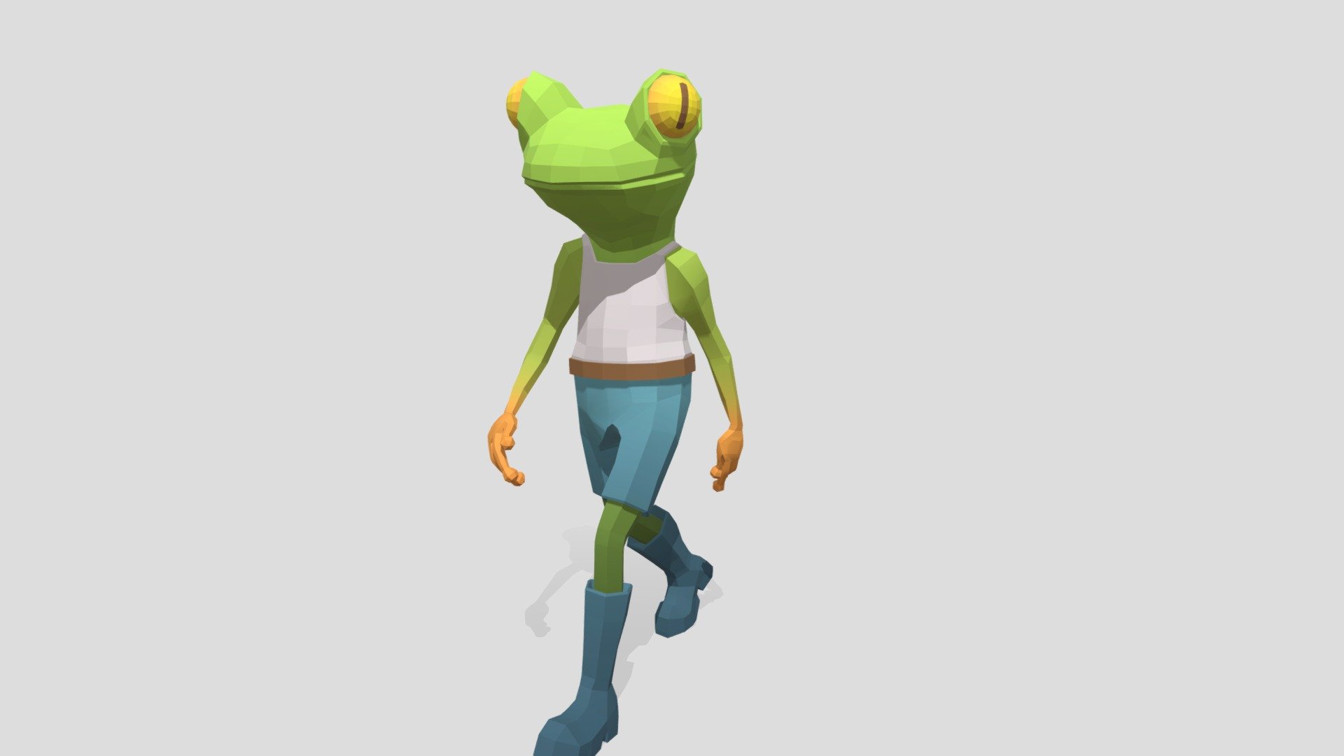 Walking Frog - 3D model by melwin noe (@melwinnoe) [90d1776] - Sketchfab