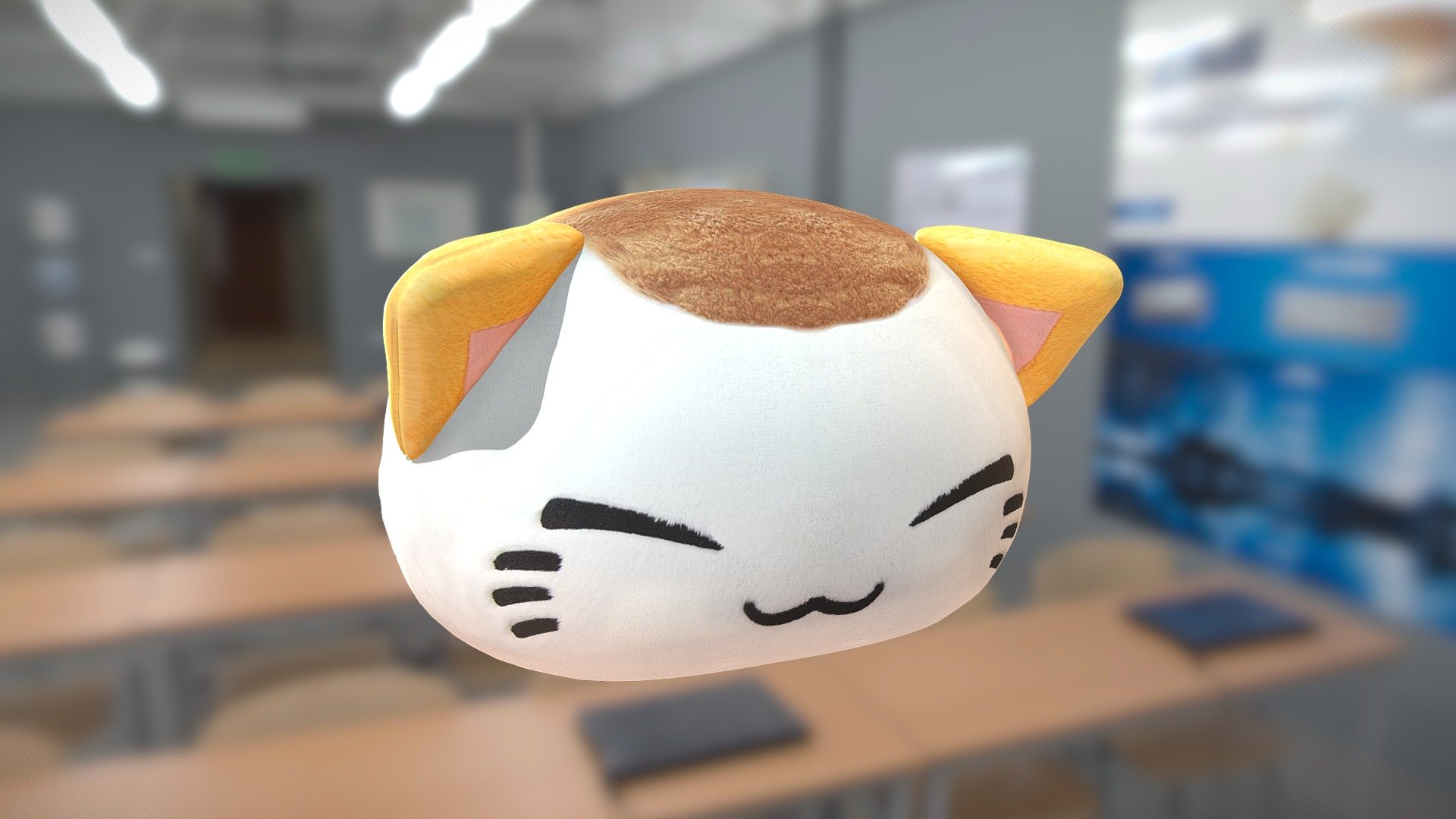 Cat cuddly Toy Manga Anime Otaku Kawaii - Download Free 3D model by ...