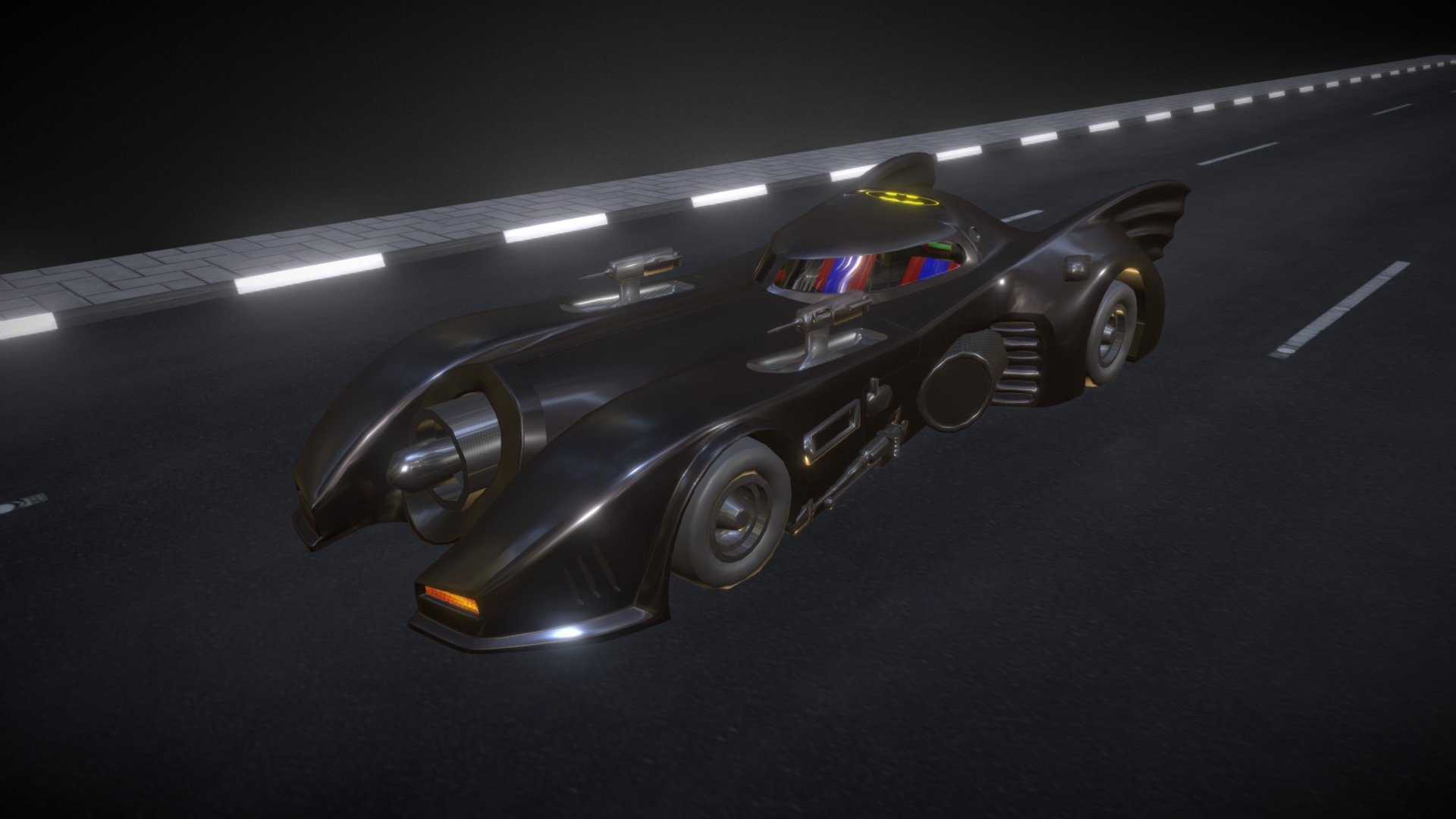 Batmobile - Buy Royalty Free 3D model by 1 Dimension (@1dimension ...
