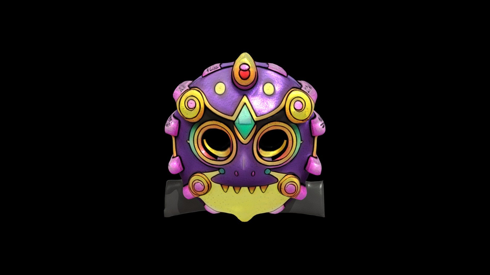 Happy Mask 457 - Download Free 3D model by klrxyz [90d66d5] - Sketchfab