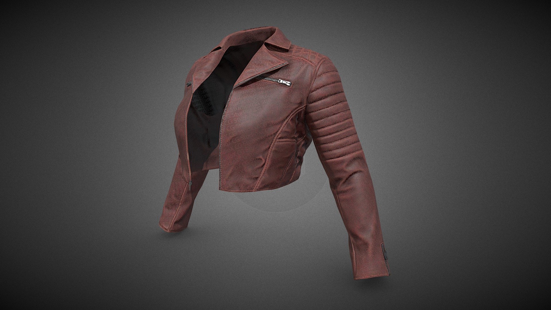 Red Biker Jacket - Buy Royalty Free 3D model by CG StudioX (@CG_StudioX ...