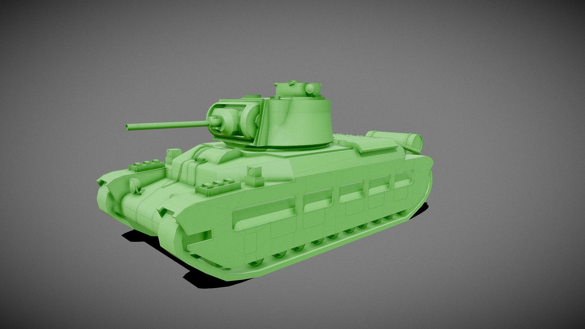 MK II Matilda Tank Base Mesh - Buy Royalty Free 3D model by TankStorm [90dac4d] - Sketchfab Store