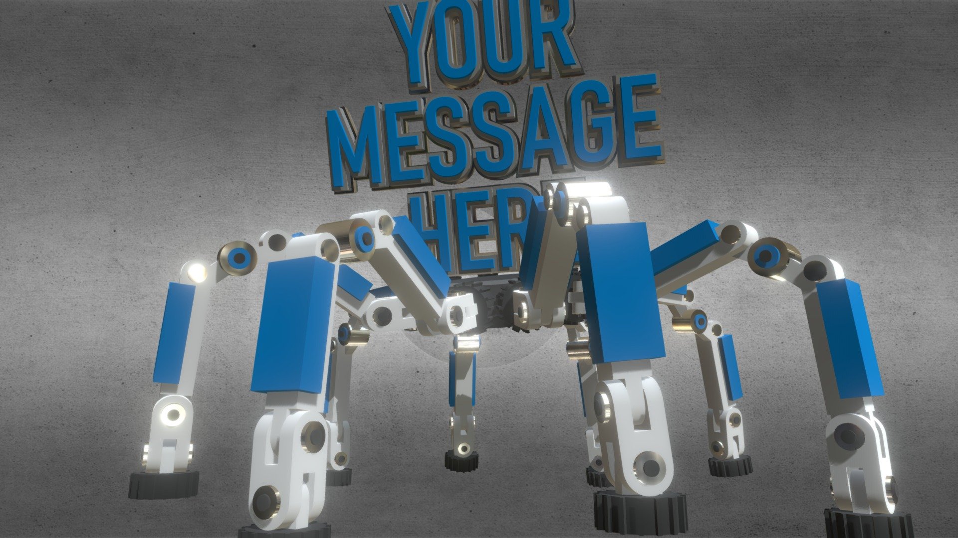 Crawling robotic spider - Download Free 3D model by OuterspaceSoftware ...