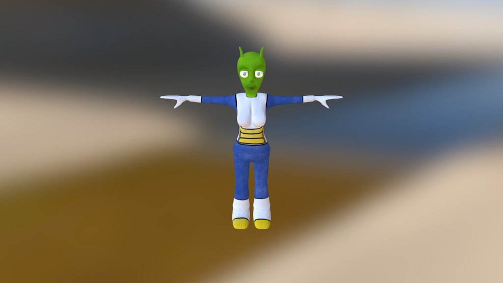 Female Alien - 3D model by kristofflovetec [90dc18d] - Sketchfab