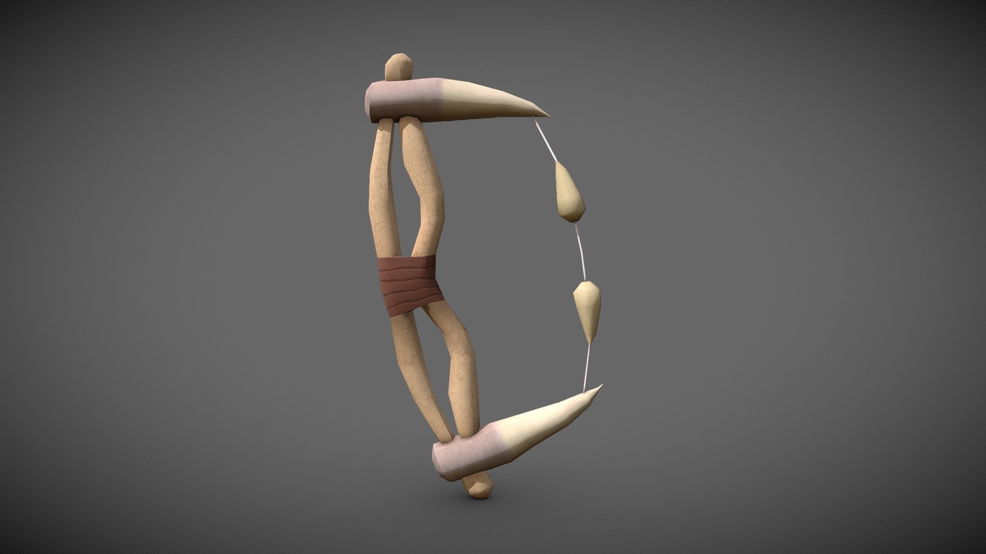 Low Poly Bone Bow - 3D model by Yvette Coates (@yvettecoates) [90dd4f2 ...