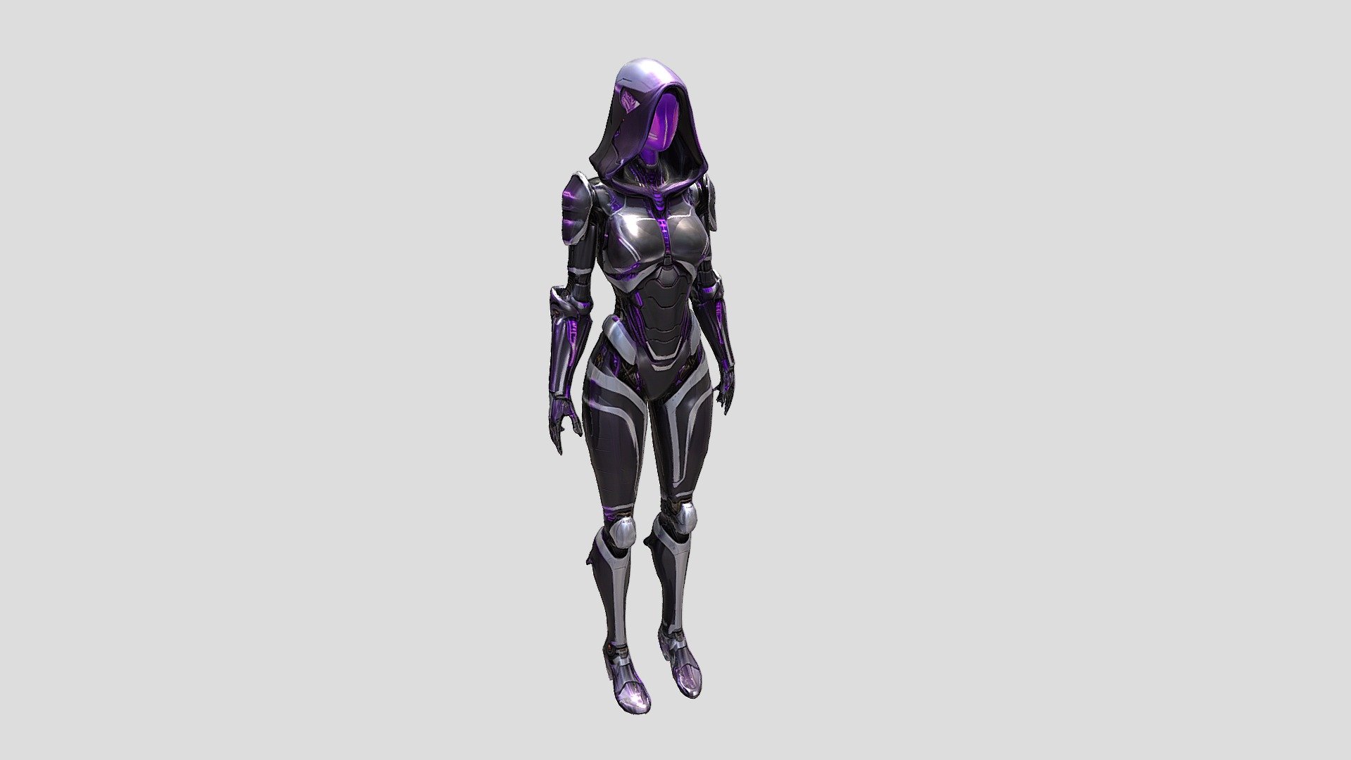 Woman_Cyber_Sentinel_fbx - 3D model by NekaGames (@david.com.dsn ...