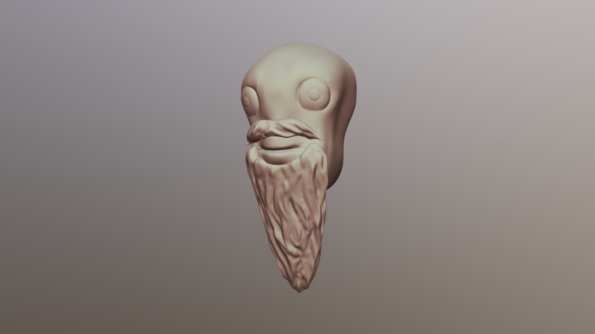 Sculpt January 2019 Day10: Bearded alien - 3D model by Woopsicles ...