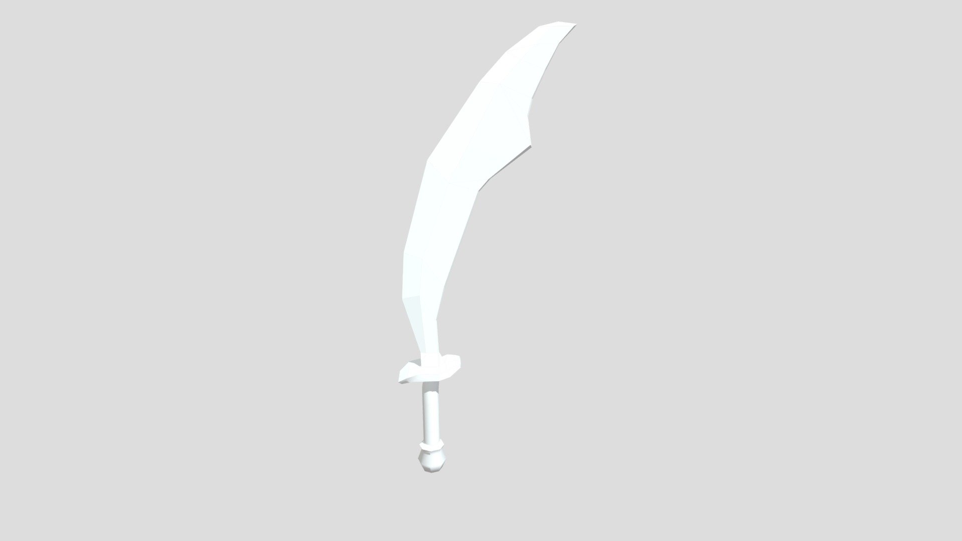 ScimitarLowPoly - 3D model by kevnnotbacon [90e00af] - Sketchfab