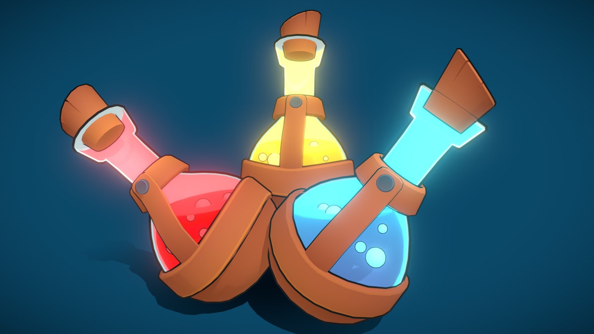 Potions - Download Free 3D model by Ergoni [90e0258] - Sketchfab