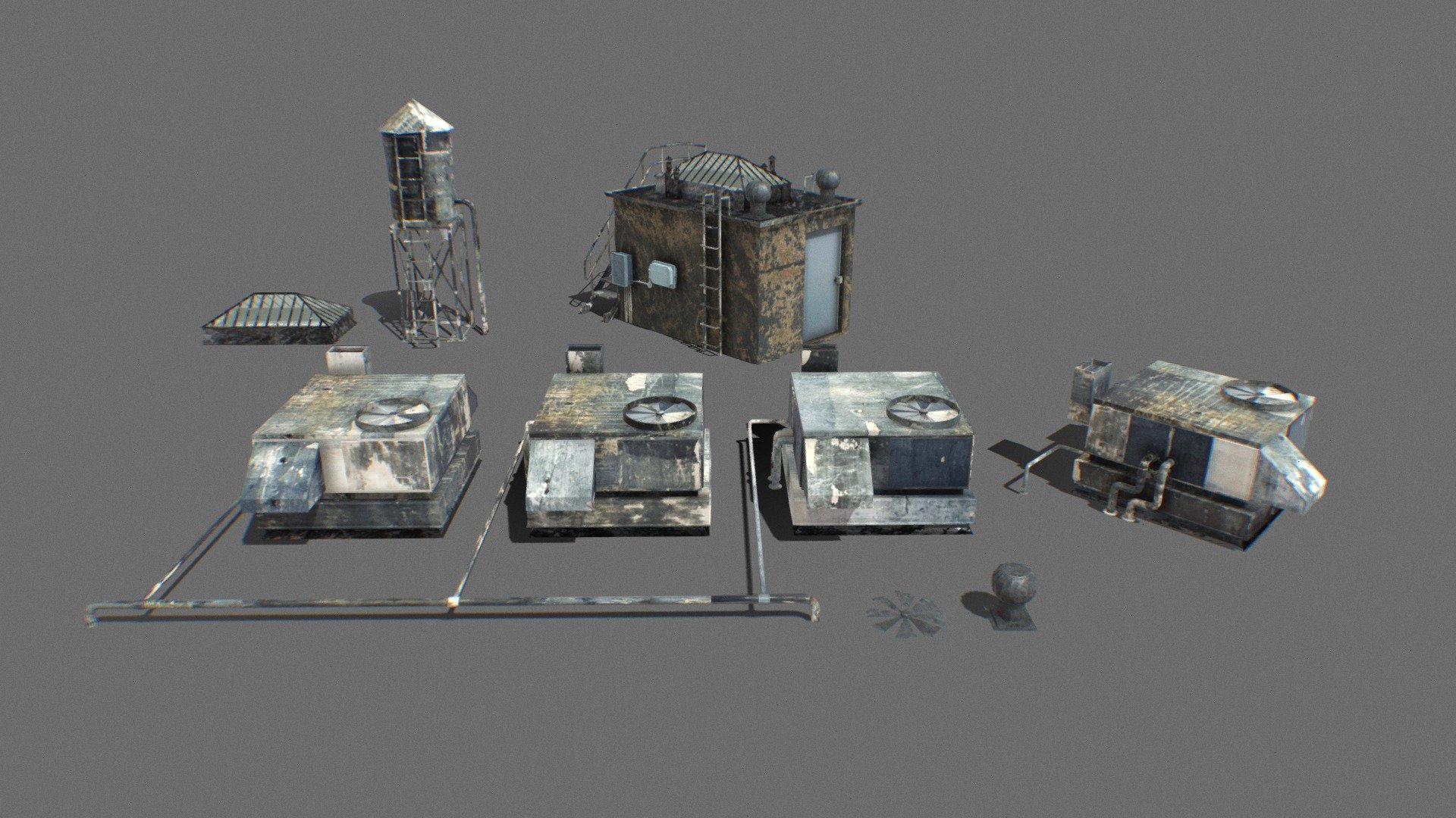 Rooftop_Elements_SF - Buy Royalty Free 3D model by 3D Content Online ...