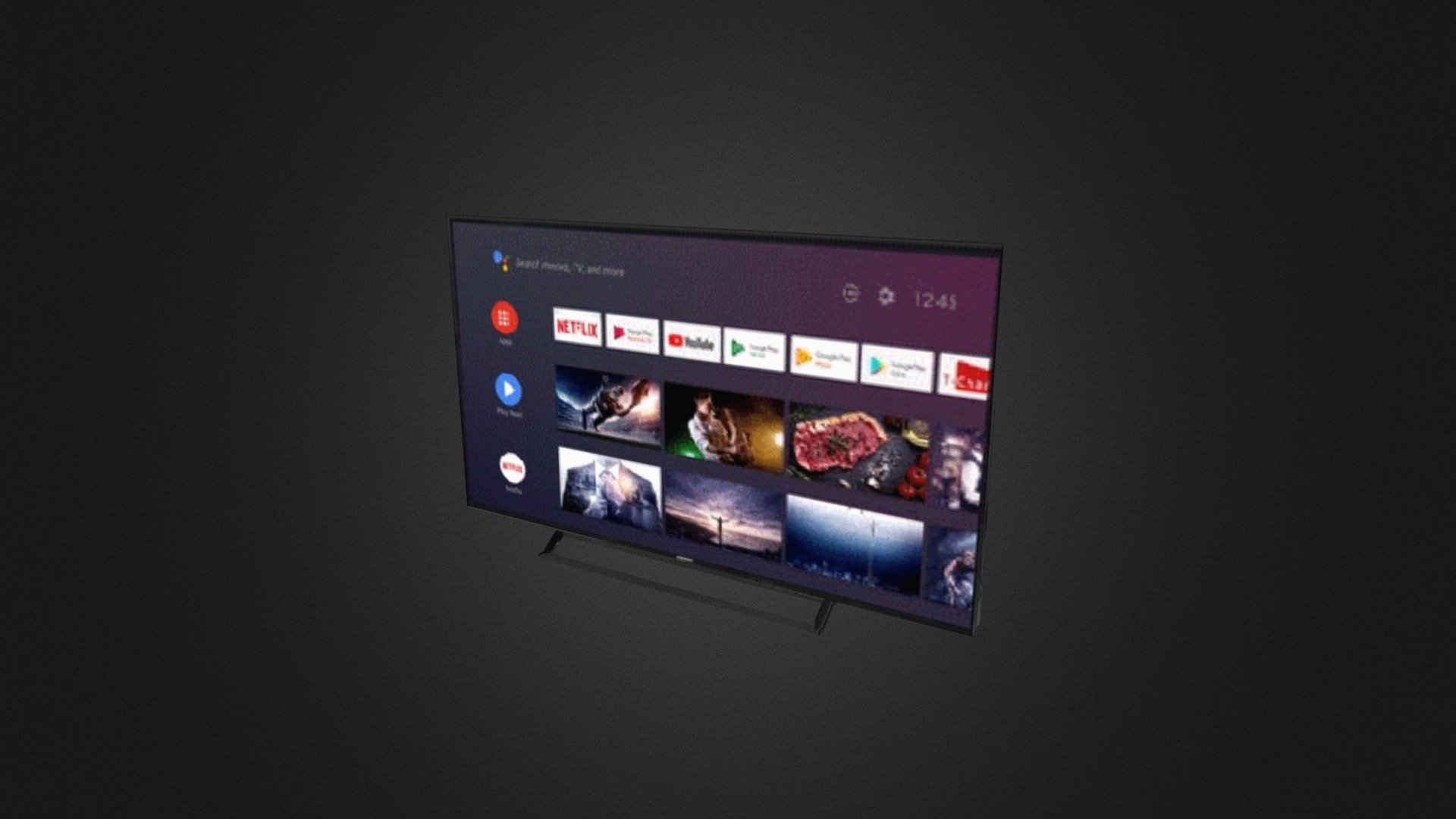 Smart TV (Low Poly) - Download Free 3D model by xqspx [90e229c] - Sketchfab