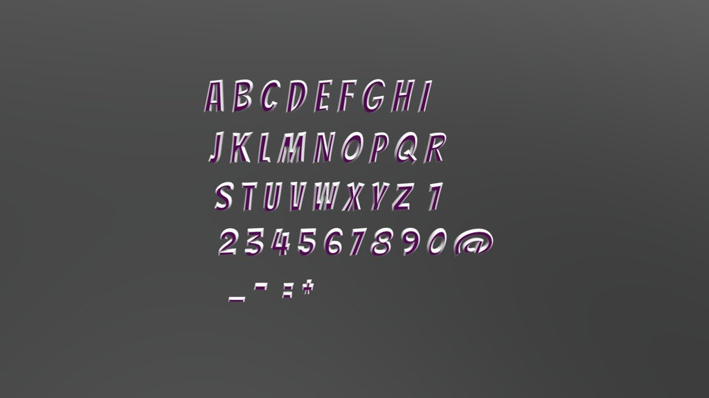 letters - A 3D model collection by epifanio.imbesi - Sketchfab