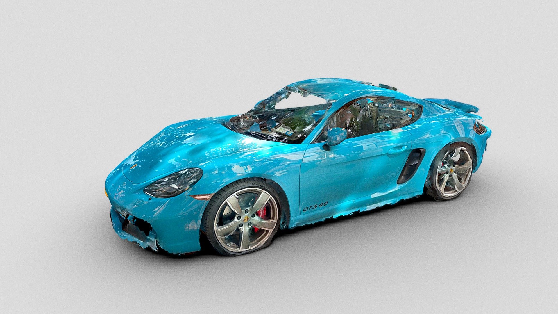 Day 201: Sketchfab blue Porsche - Download Free 3D model by alban ...