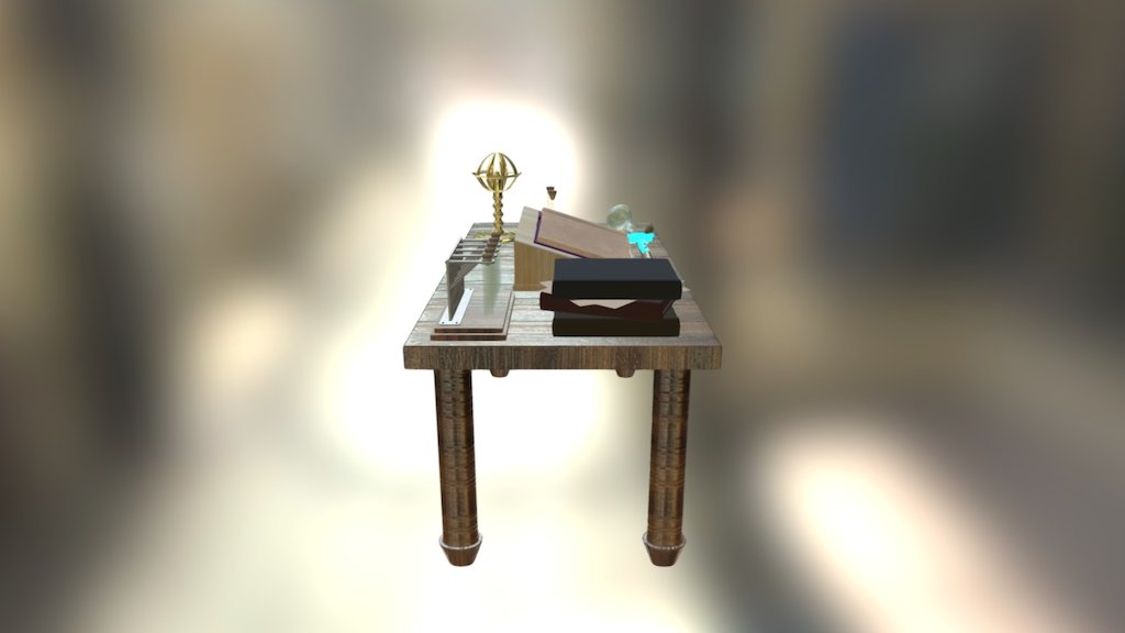 Wizard Desk - 3D model by Peanut1105 (@laurenlecocq) [90e3008] - Sketchfab