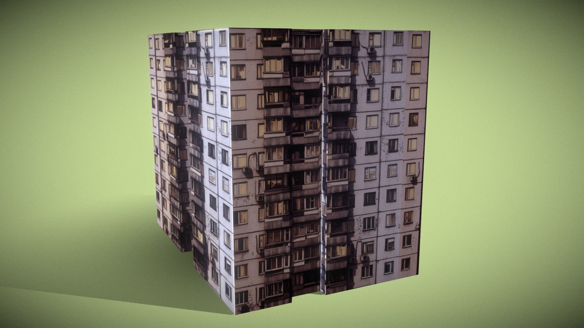 Abandoned Anime Building - 3D model by Kasuga𓅂 (@kasuga) [90e38b8 ...