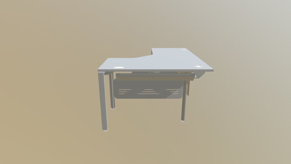 Test Desk - 3D model by Prompratan [90e58e6] - Sketchfab