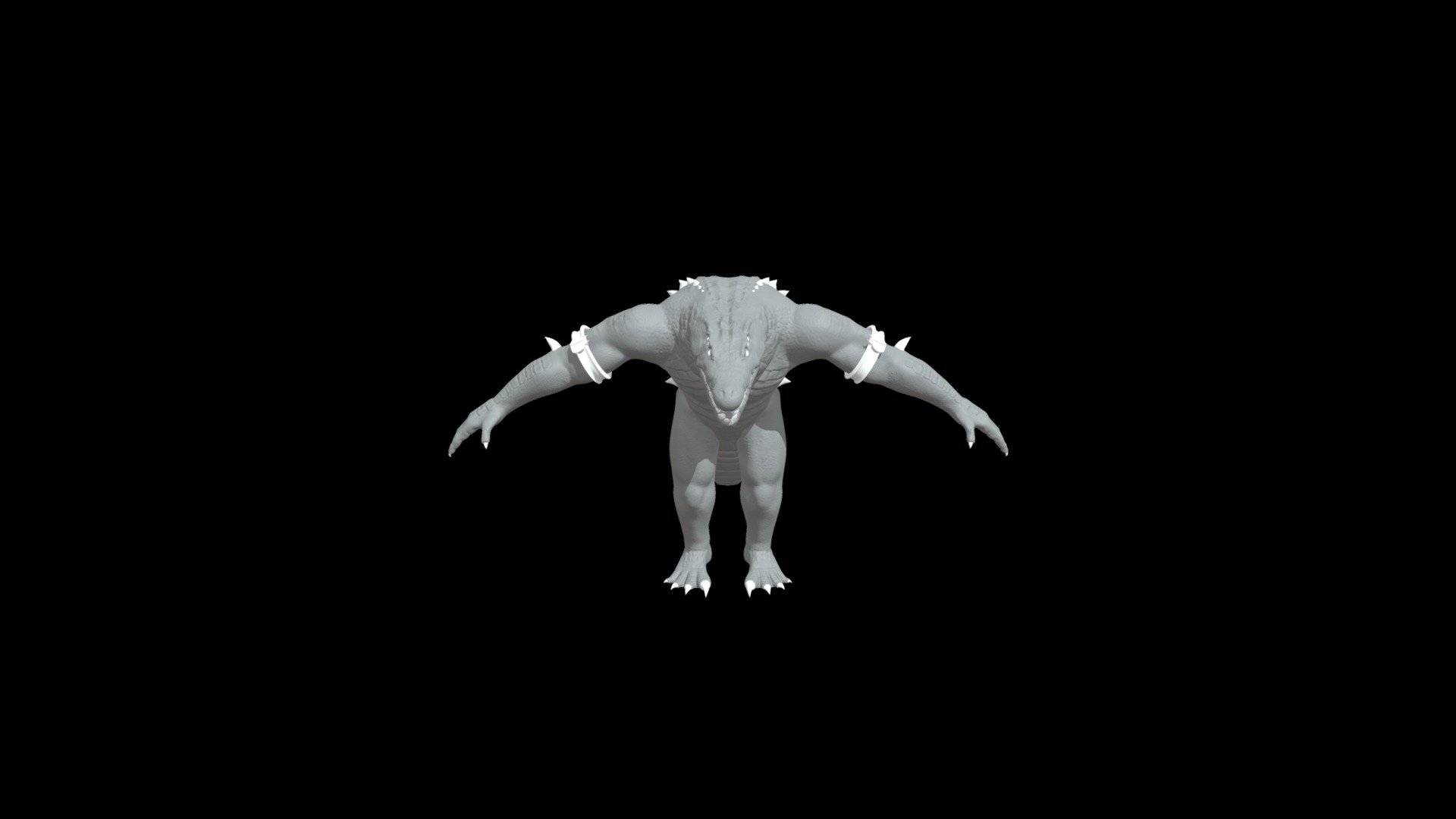 Demon Croc - T Pose model - 3D model by Alberto.Lopez.Hernandez ...