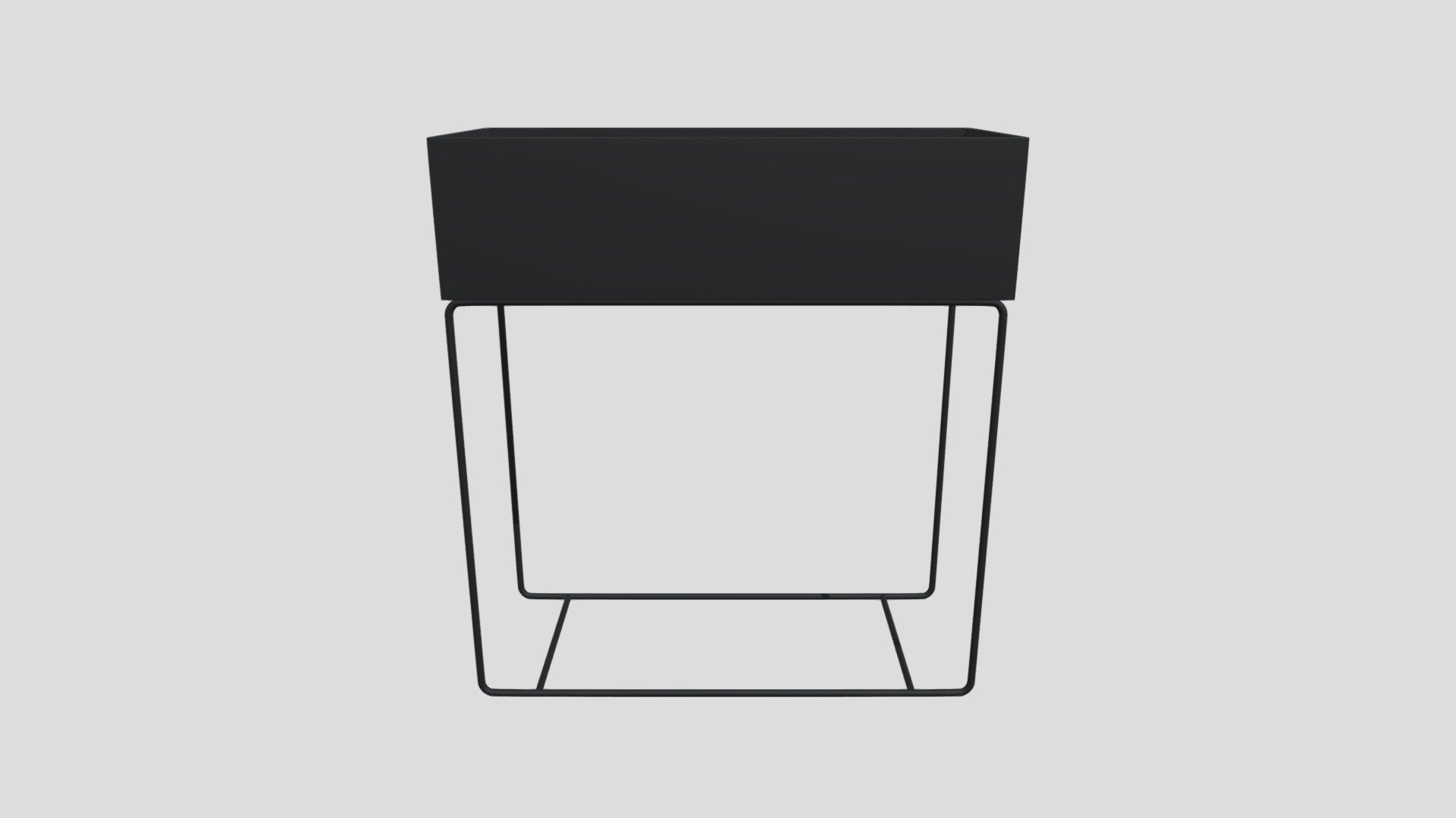 Plant Box Planter, Black - Buy Royalty Free 3D model by ...