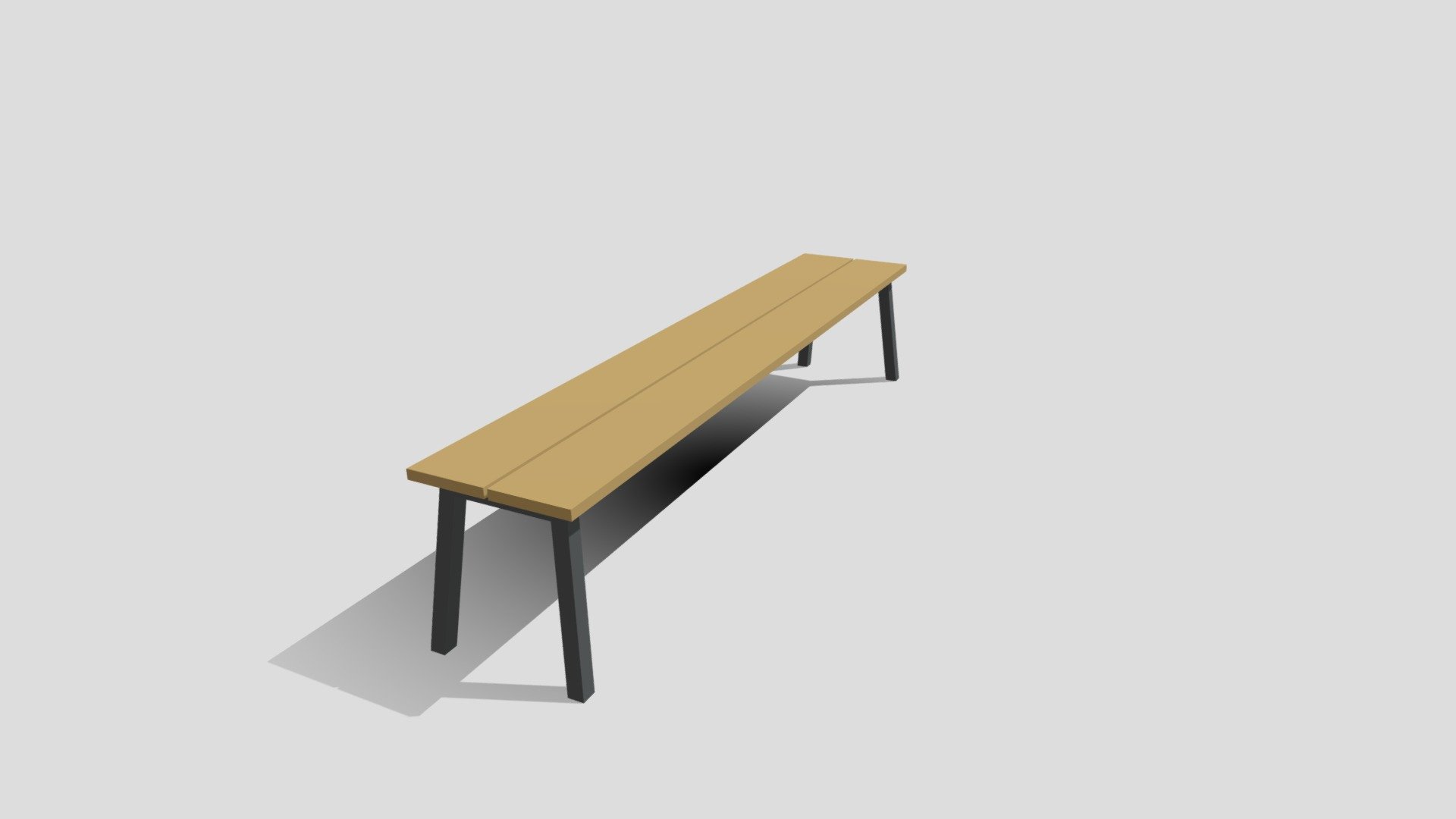Low Poly Bench #4 - Download Free 3D model by JustBlender [90e875c ...