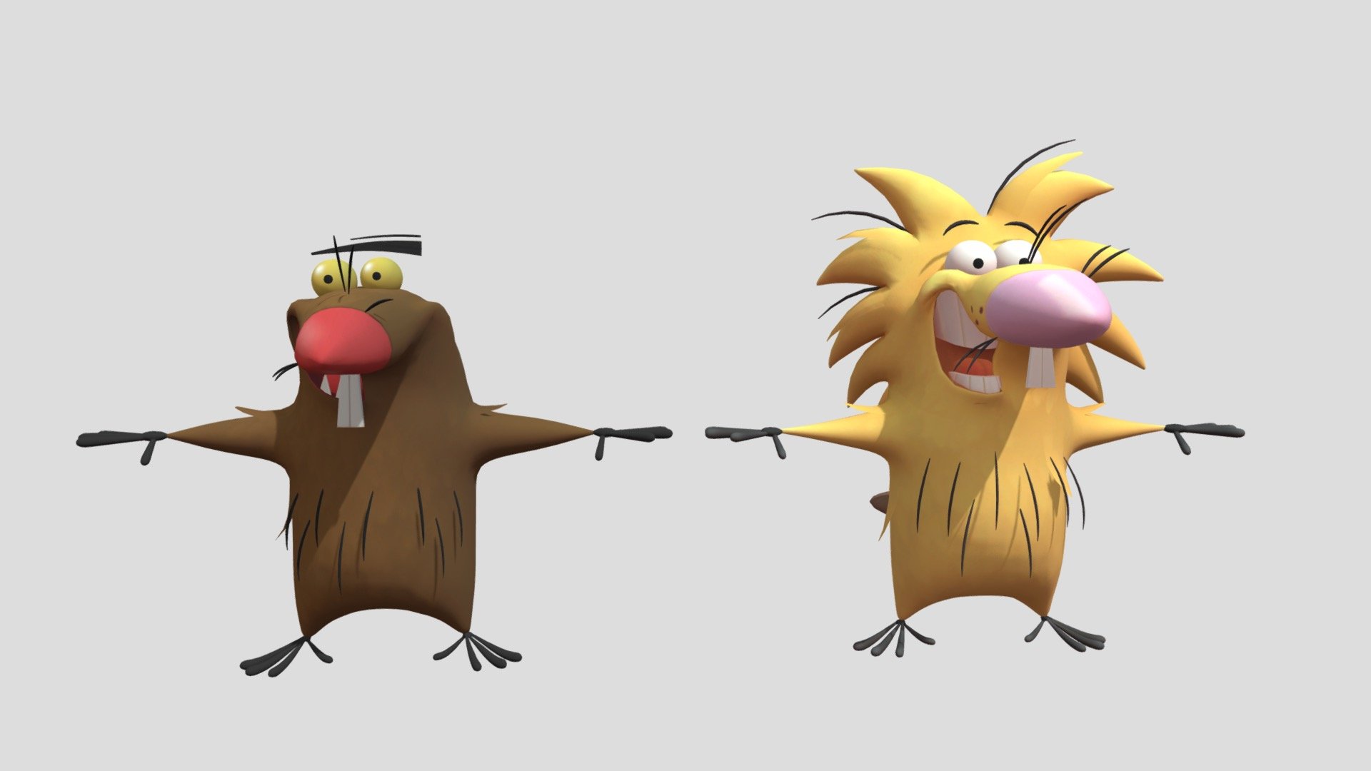 Nickelodeon All Star Brawl 2 Angry Beavers - 3D model by SMF Features ...