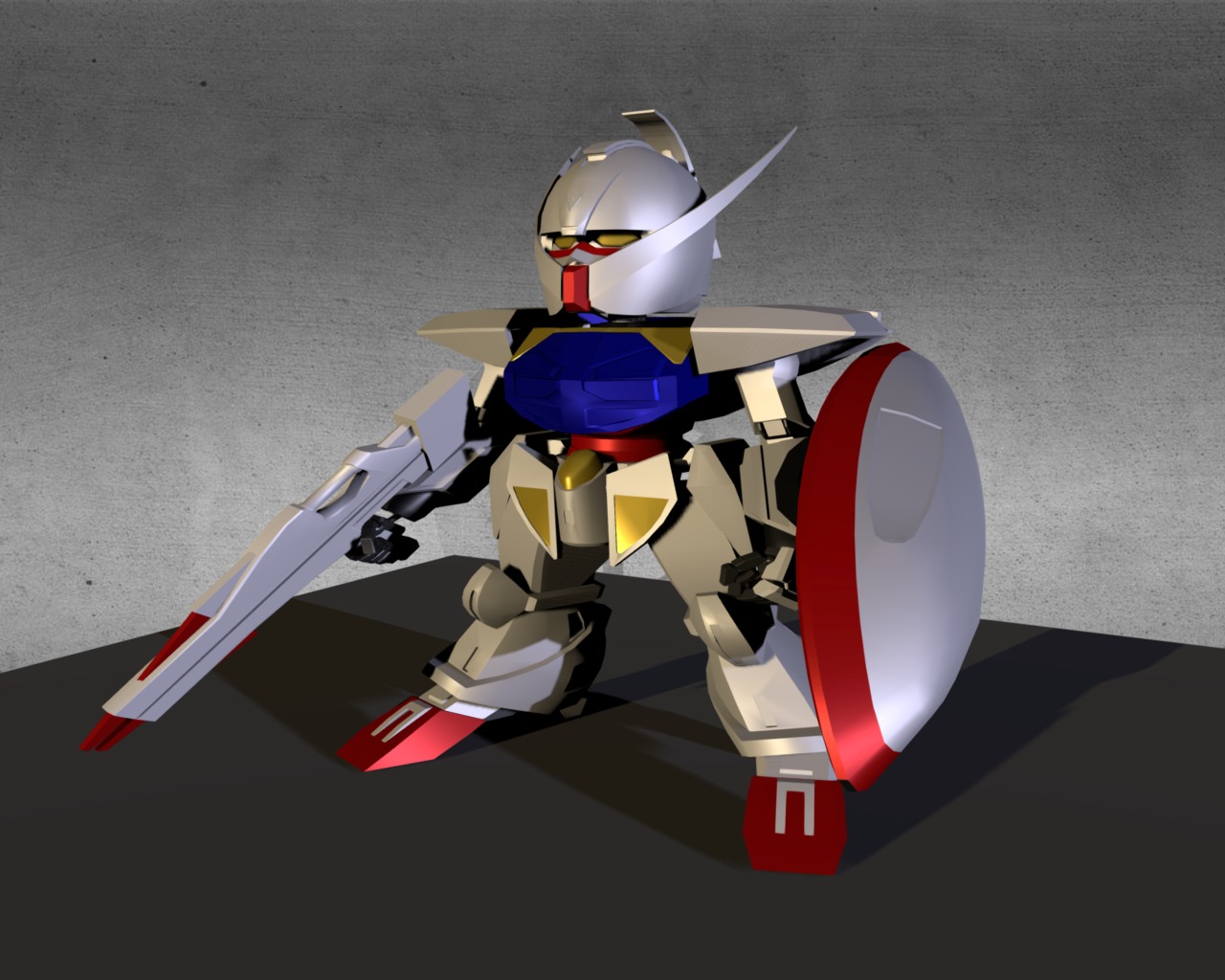 SD Gundam Turn A - 3D model by krit yamsaso (กฤษณ์ แย้มสระโส) (@krit ...
