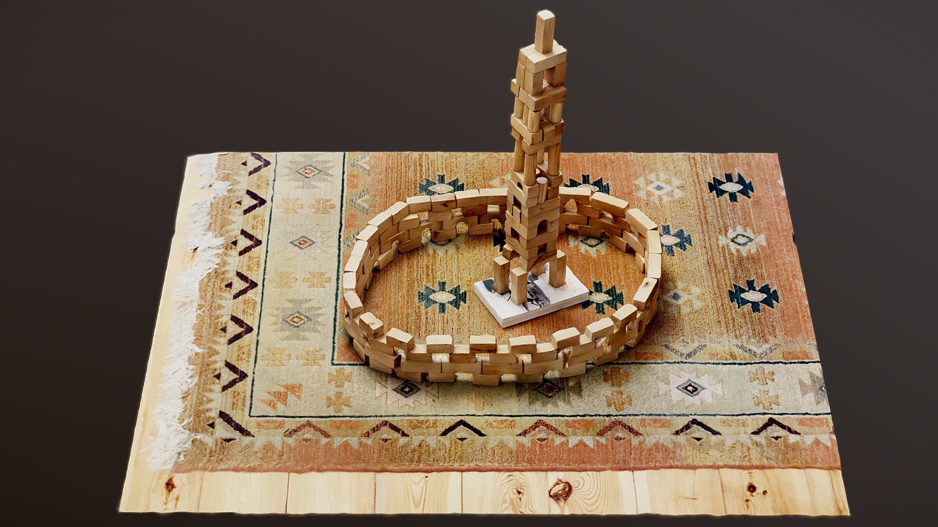 Wooden blocks tower - Polycam photo scan - 3D model by Jacek Jaskólski ...