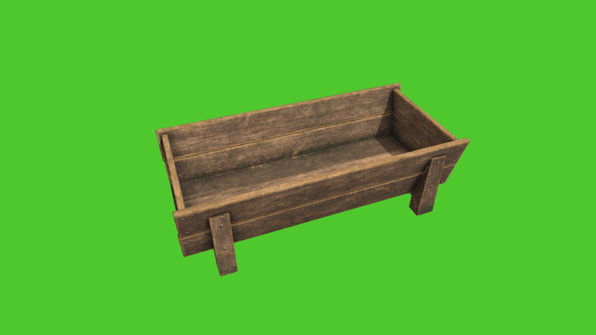 feeding_trough__low_poly_and_game-ready_ - Download Free 3D model by ...