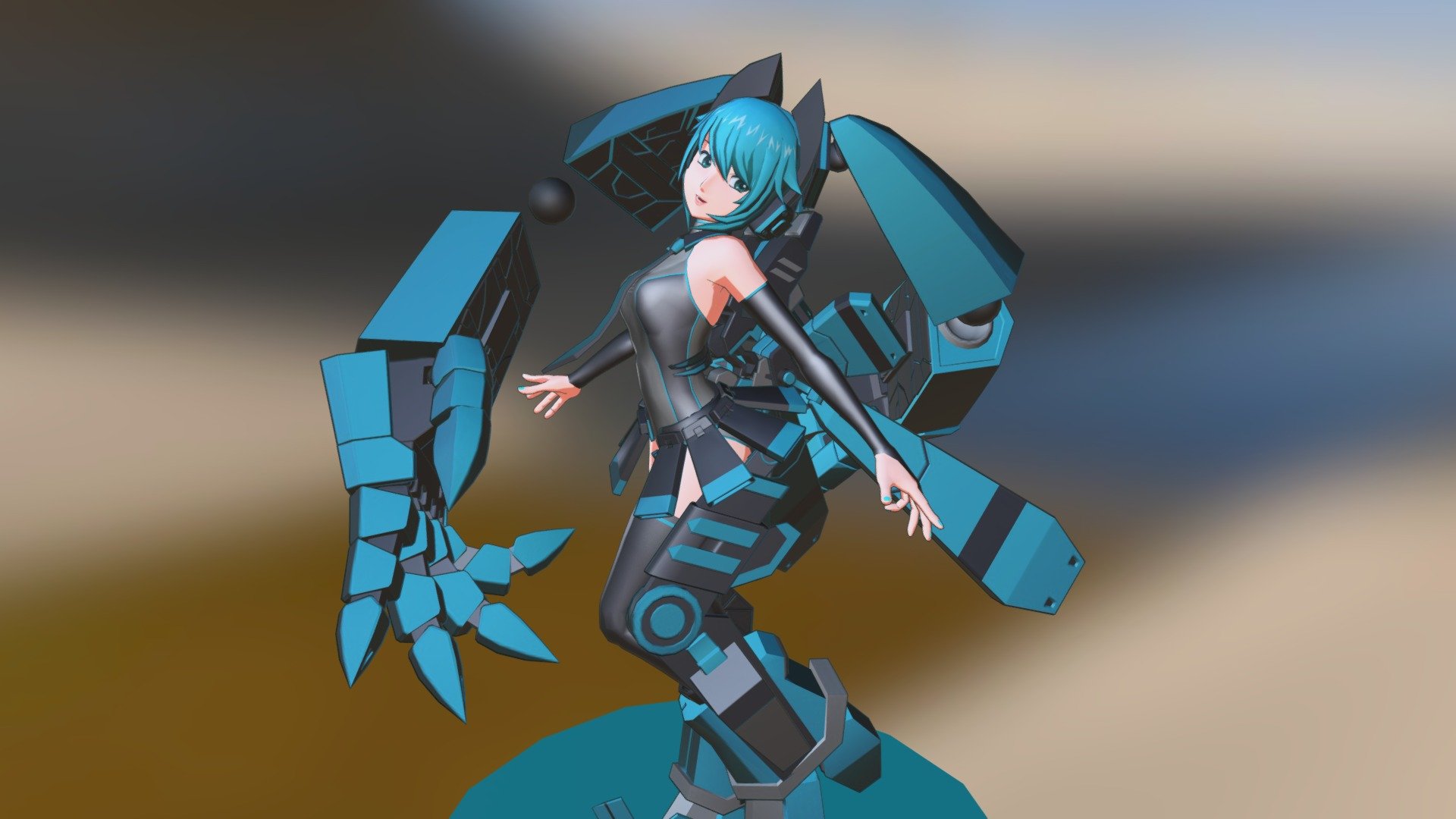 Miku3 - 3D model by ruwuta [90ef50f] - Sketchfab