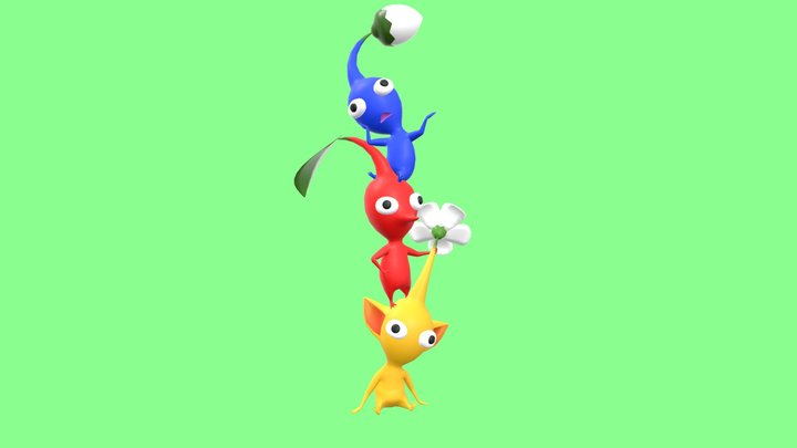 Pikmin 3D models - Sketchfab