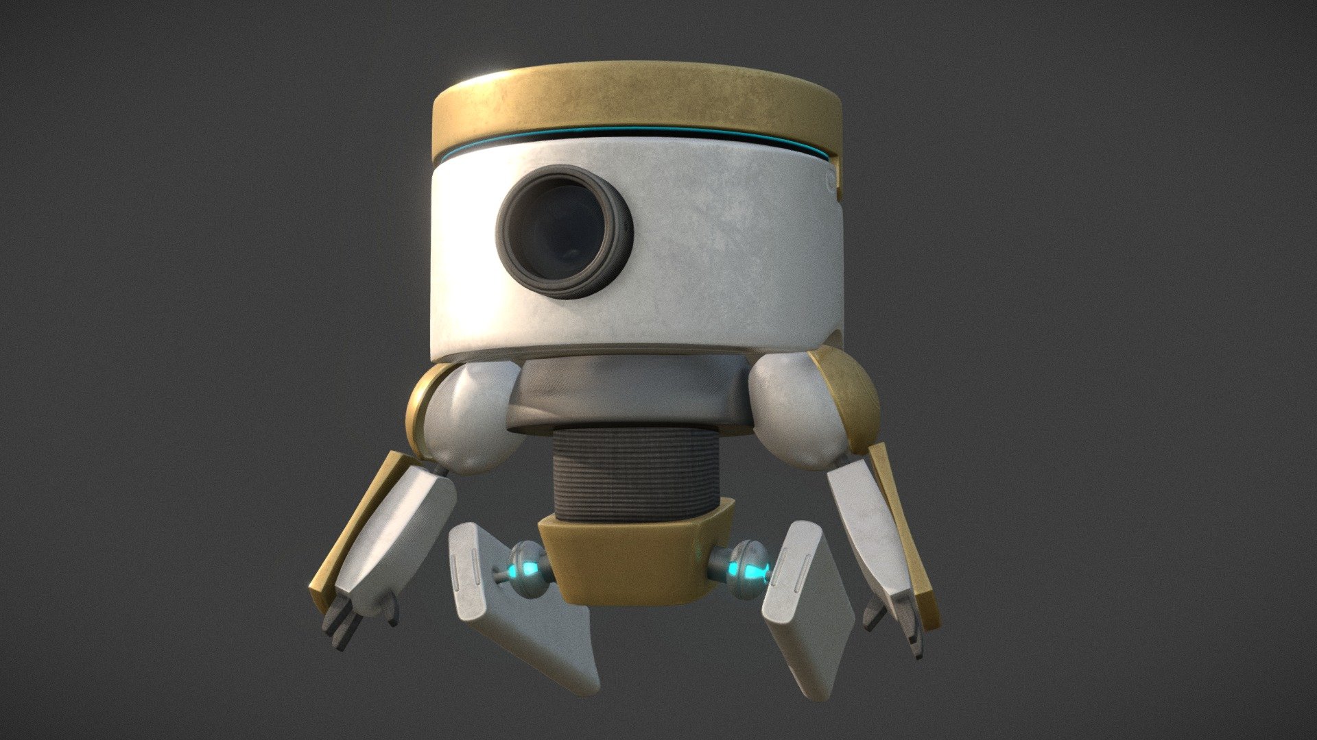 Small Robot (Rigged) - Download Free 3D model by Zambur [90f58ce ...