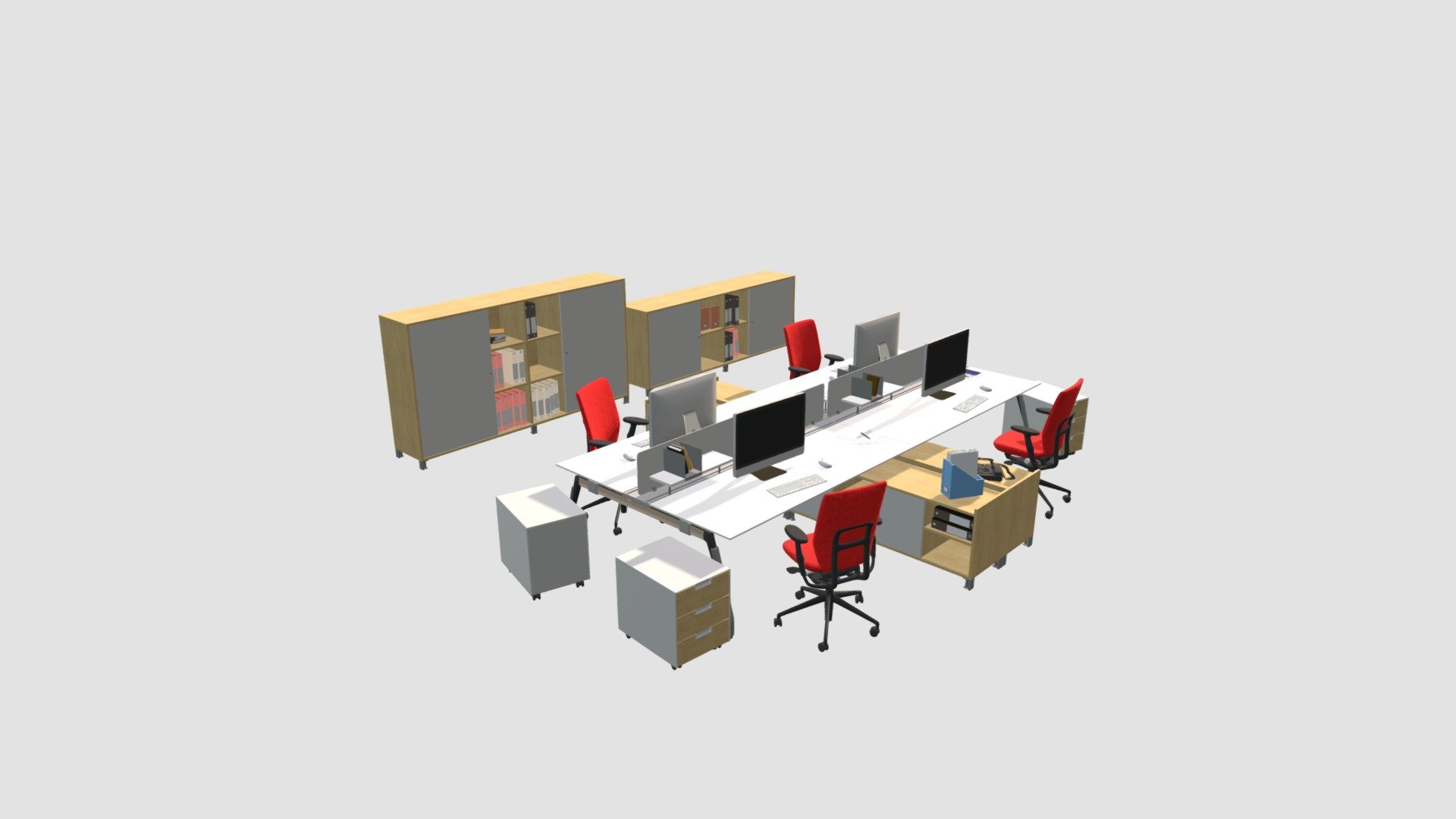 office set - Buy Royalty Free 3D model by Evermotion [90f6857 ...