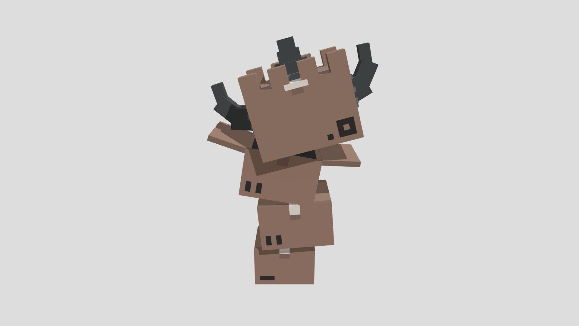 Cardboard Rook 1 - 3D model by DoubleAyeBatteries [90f9471] - Sketchfab