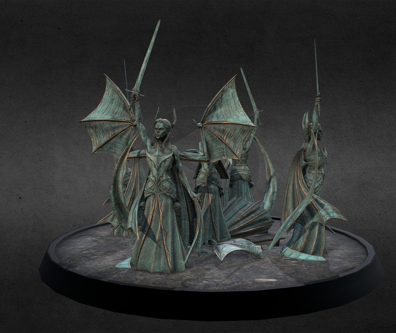 Vampire's Female Statue - 3D model by Andrew Phelan (@korphaeron99 ...