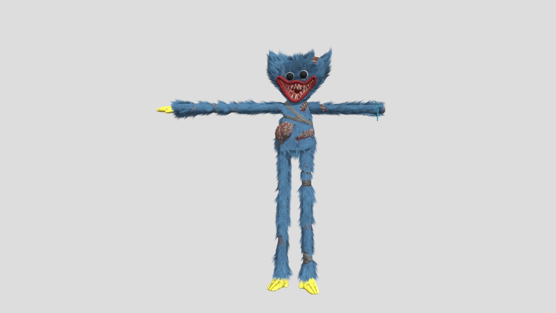 Ingured Huggy Wuggy - 3D model by I.likeGUTS [90facce] - Sketchfab
