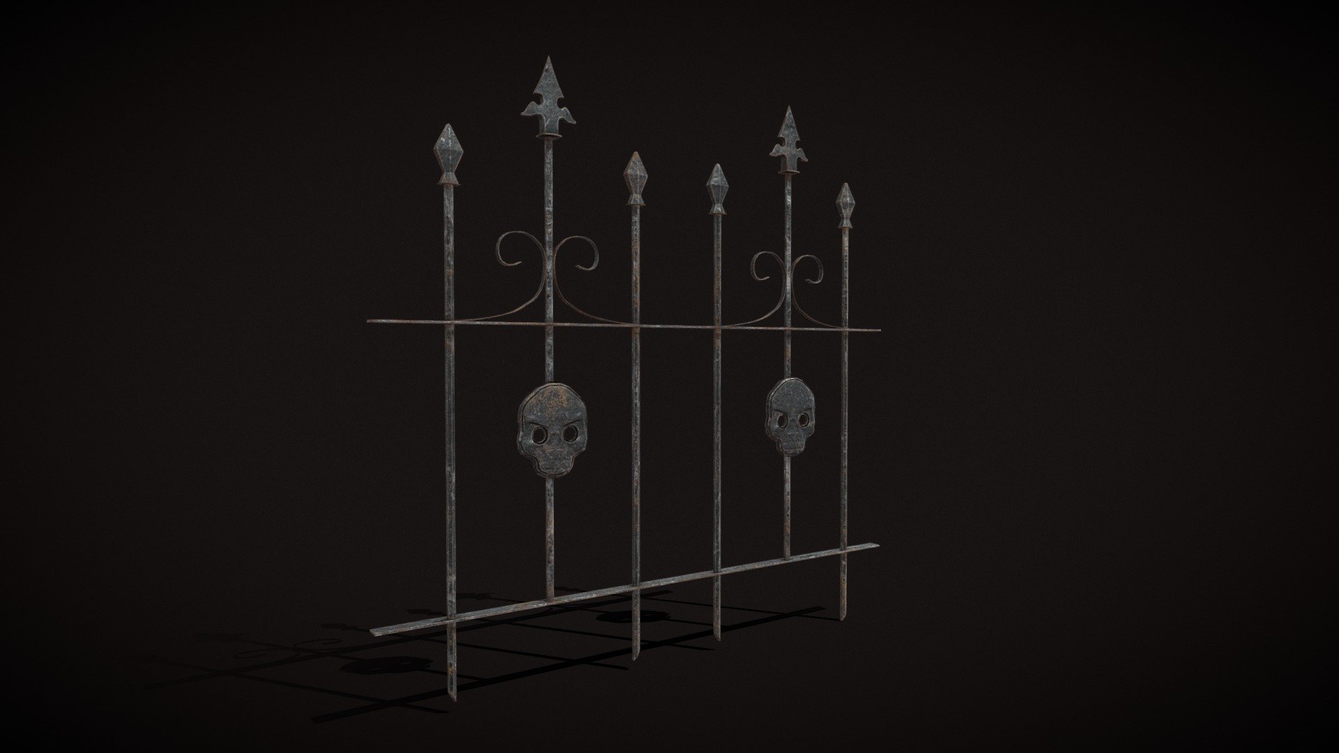 Skull Fence - Buy Royalty Free 3D model by GetDeadEntertainment ...