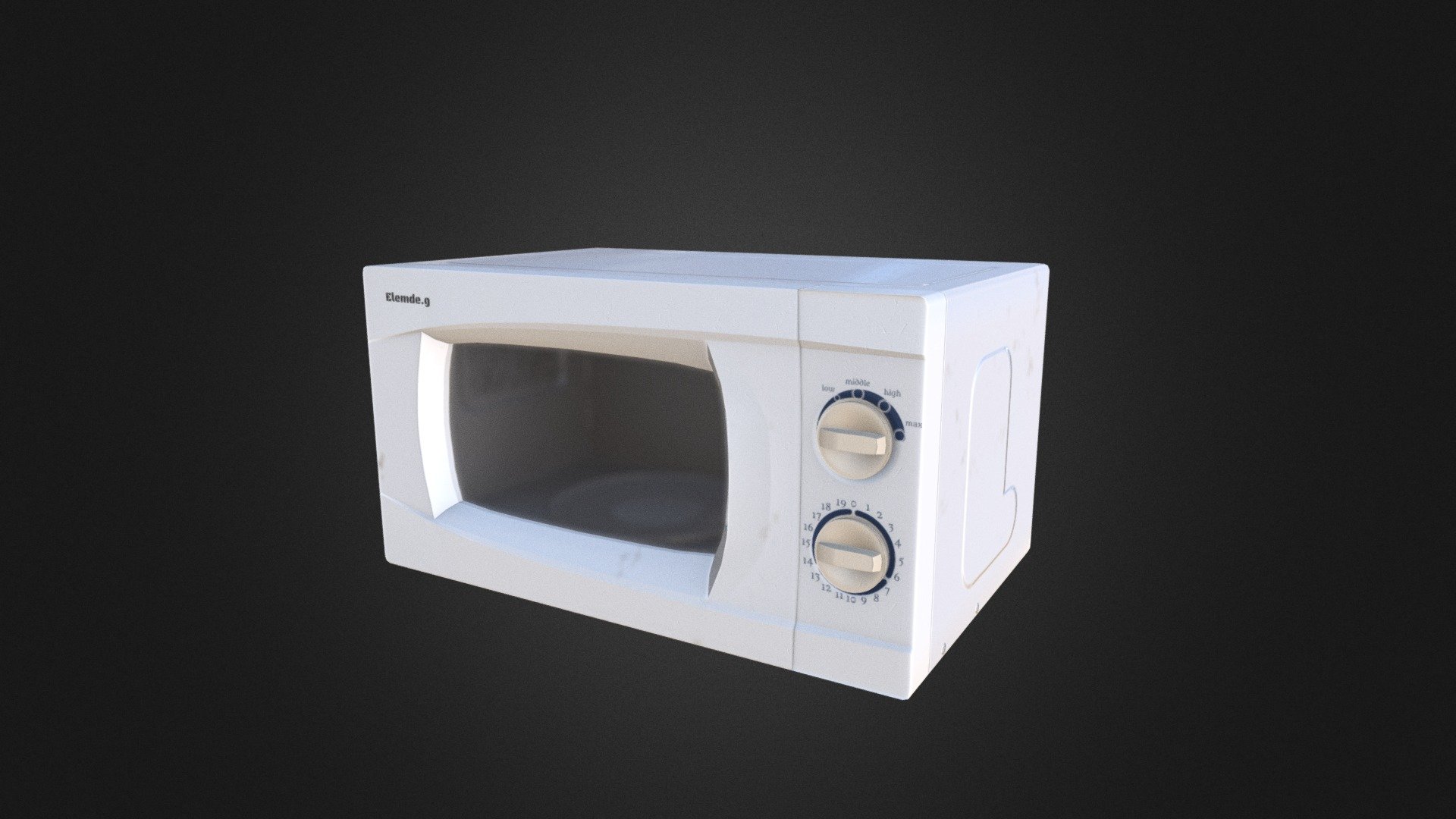 Old microwave - free - Download Free 3D model by Mieshu (@miha.pop12 ...