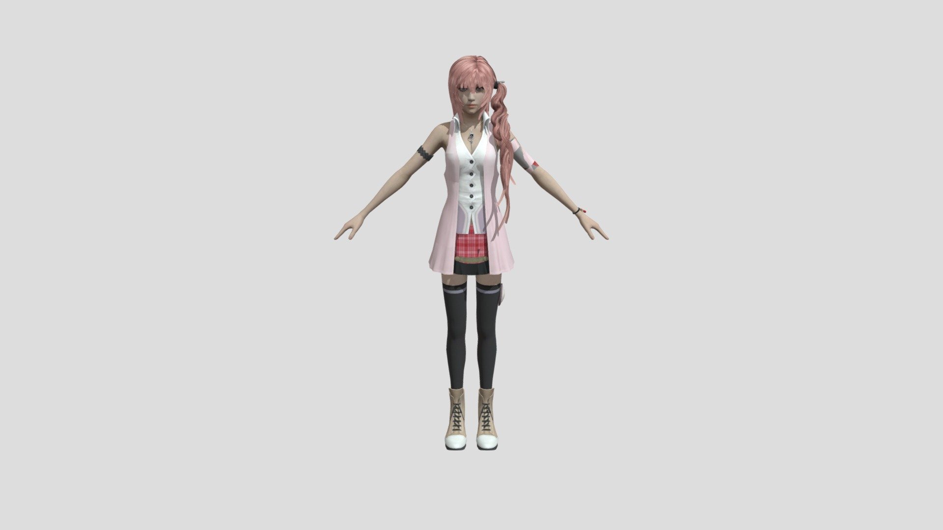 Sarah final fantasy 13 - 3D model by Bancho [910009c] - Sketchfab