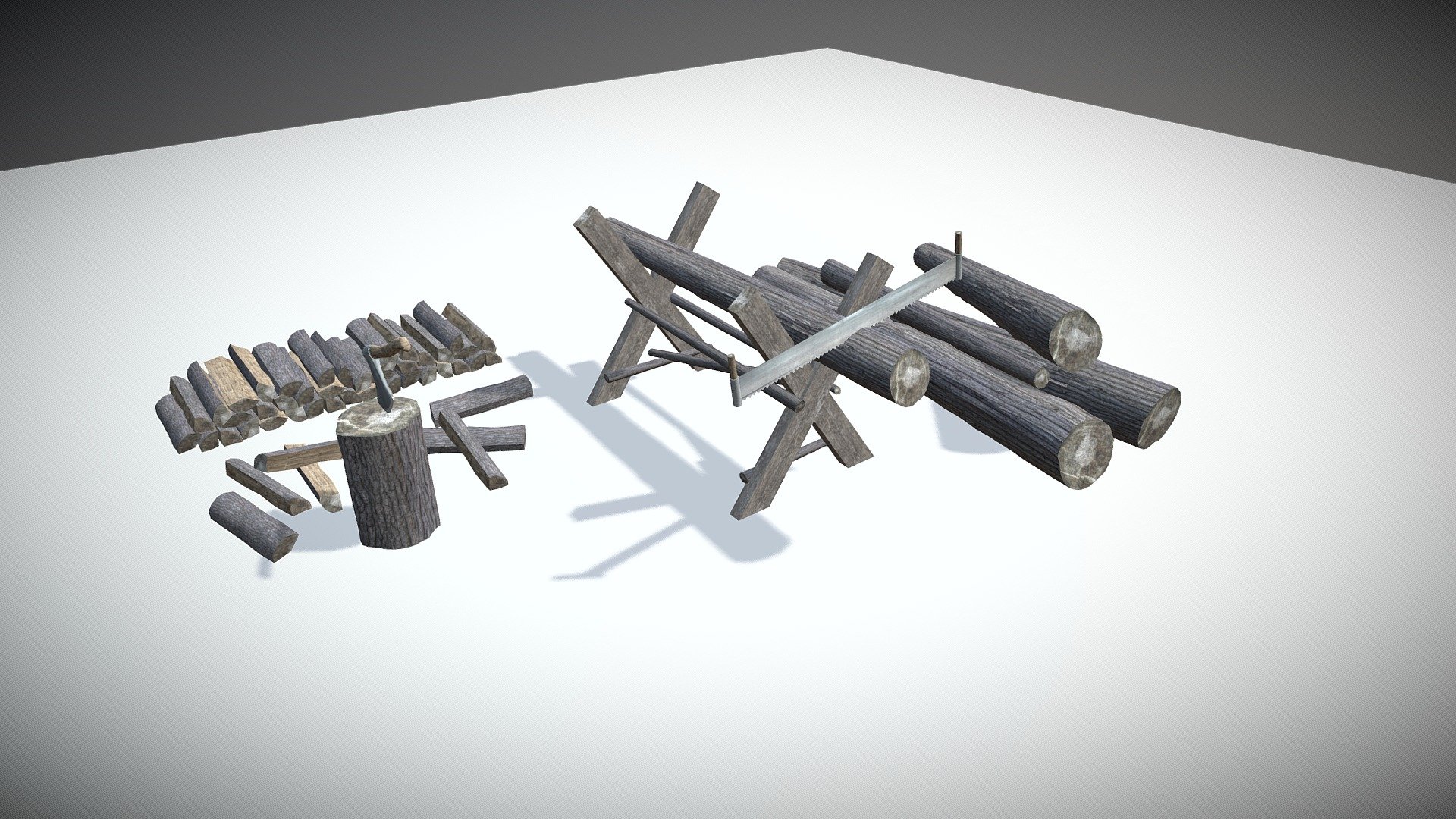 Firewood - Download Free 3D model by Dot3D (@evreixx) [91009be] - Sketchfab
