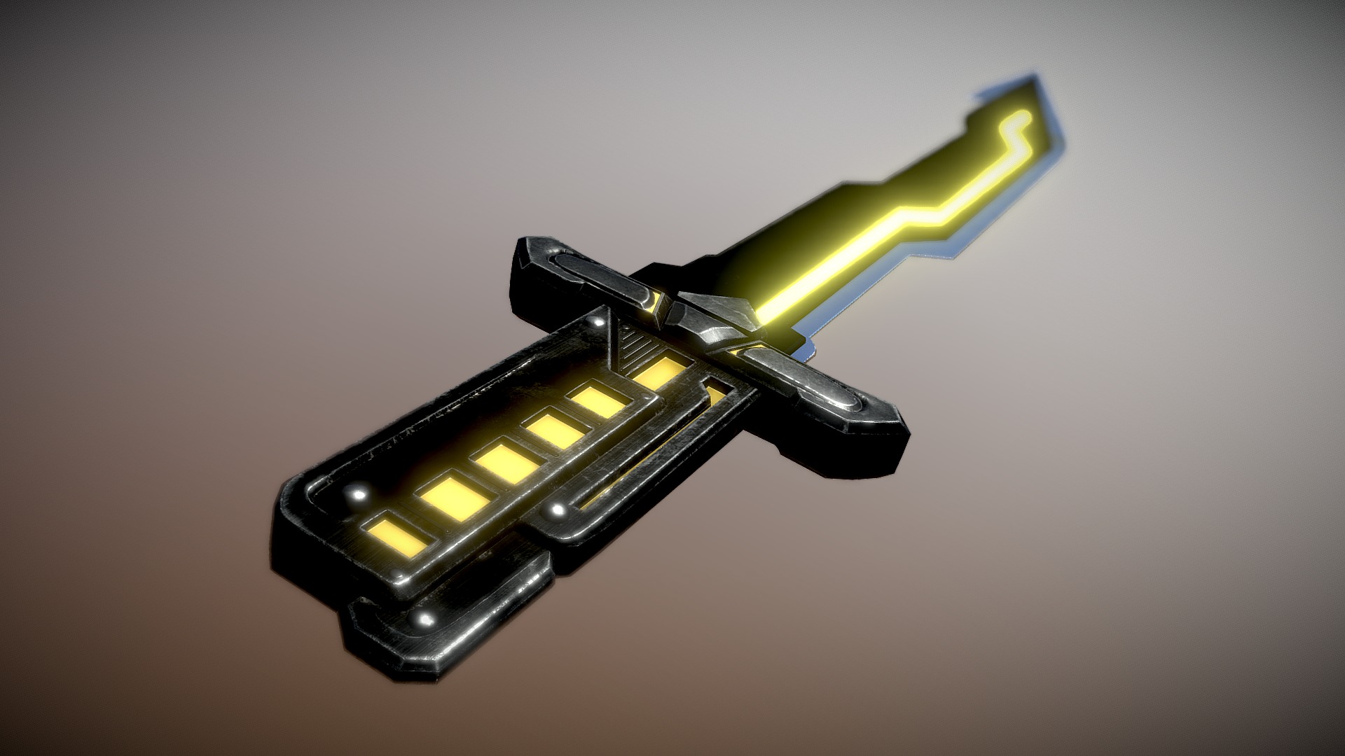Futuristic Sword - 3D model by Danel S. Sande (@danelsanchez) [91023e3 ...