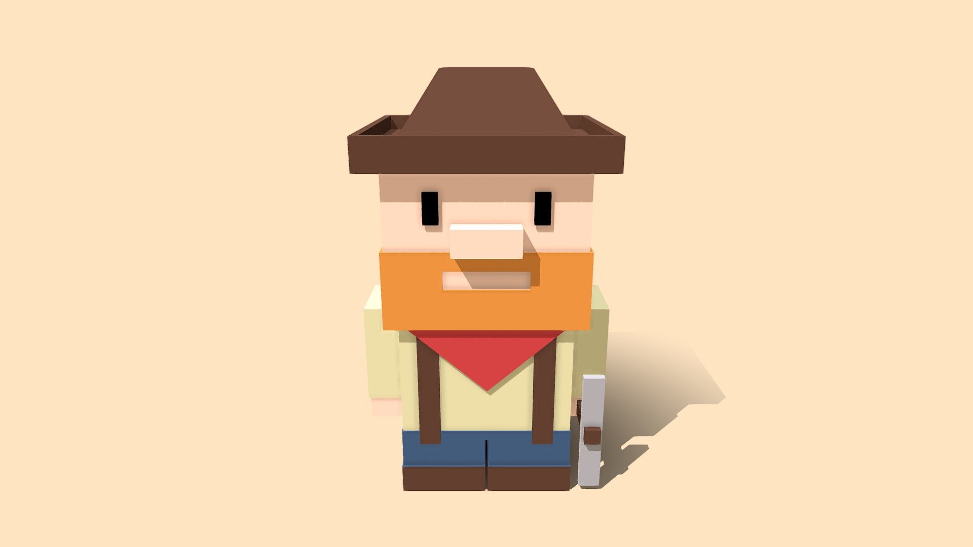 Low Poly Gold Miner Game Character - Buy Royalty Free 3D model by Cëre ...